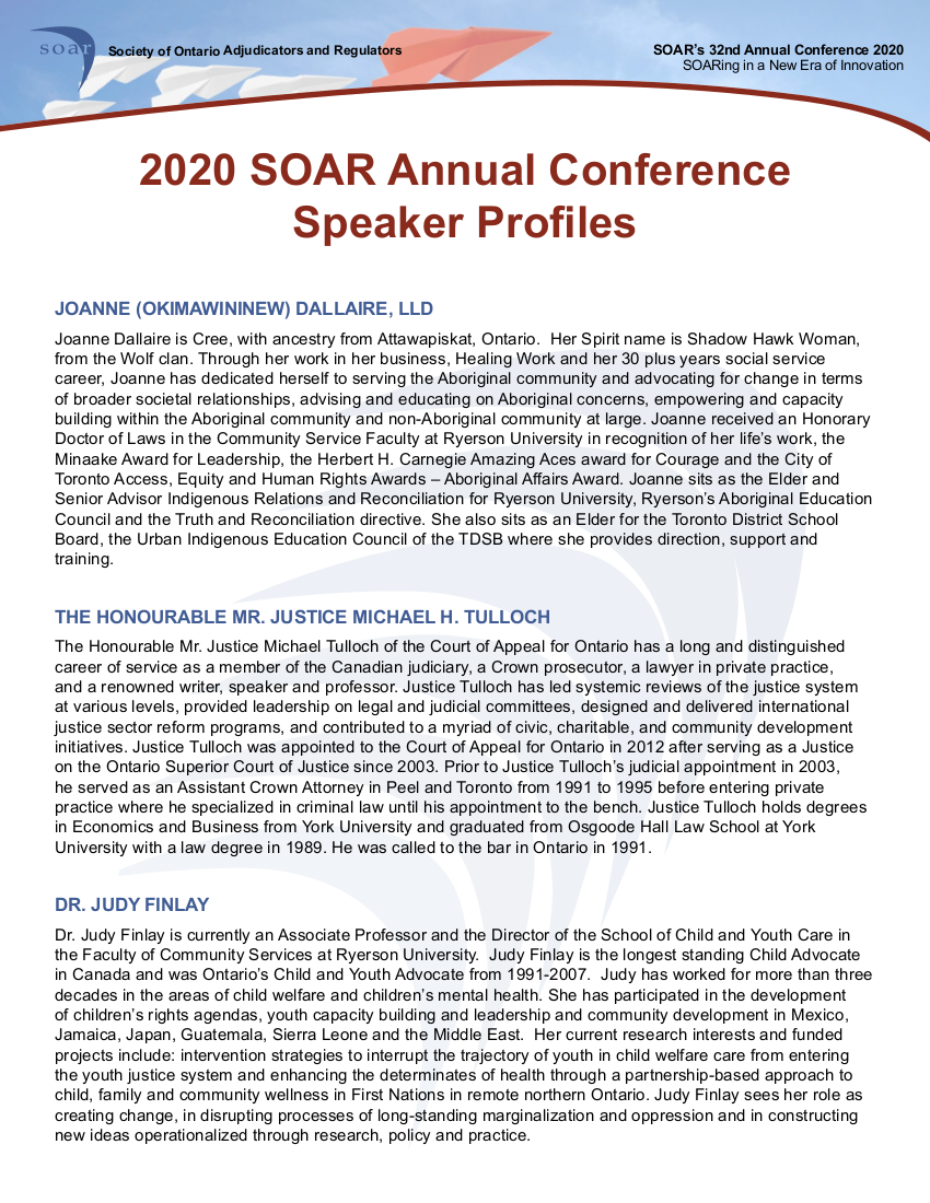 2020 Program-at-a-Glance | The Society of Ontario Adjudicators and ...